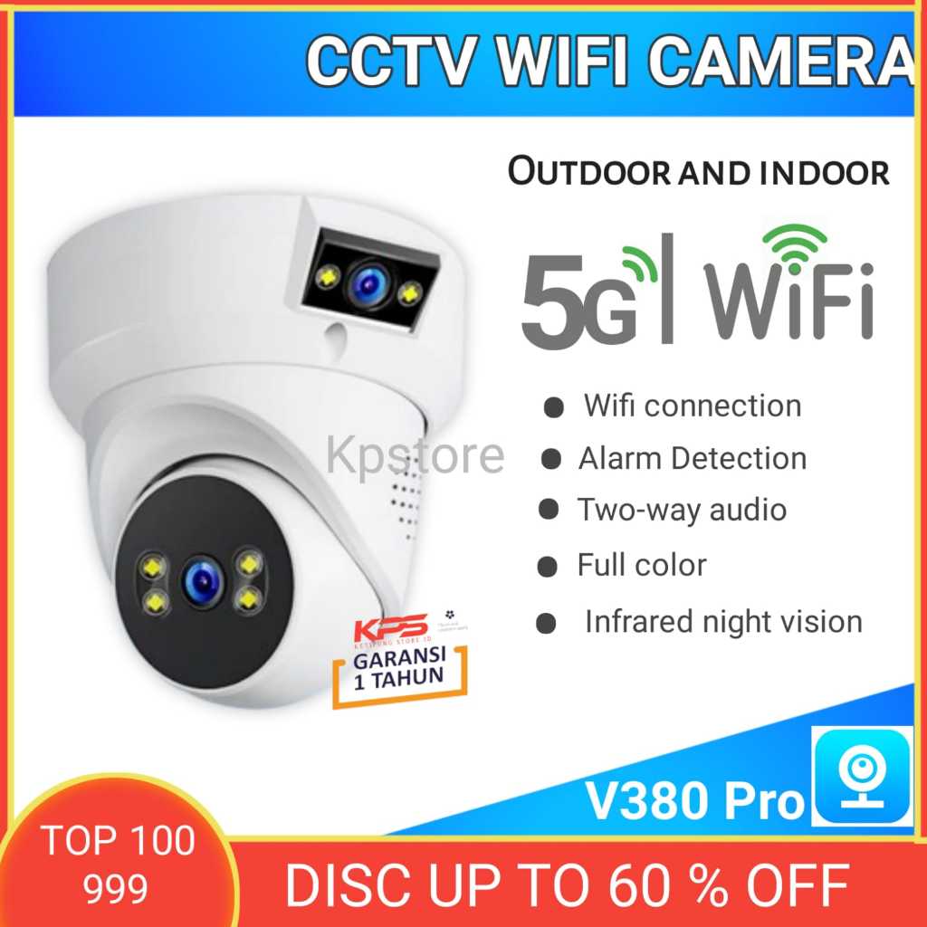 Jual CCTV WIFI DUA LENSA Q1 | KAMERA PENGAWASAN JARAK JAUH | CCTV ...