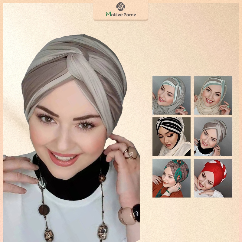 Jual Turban Instan Dewasa Premium Turban Simpul Dewasa Wanita | Shopee ...