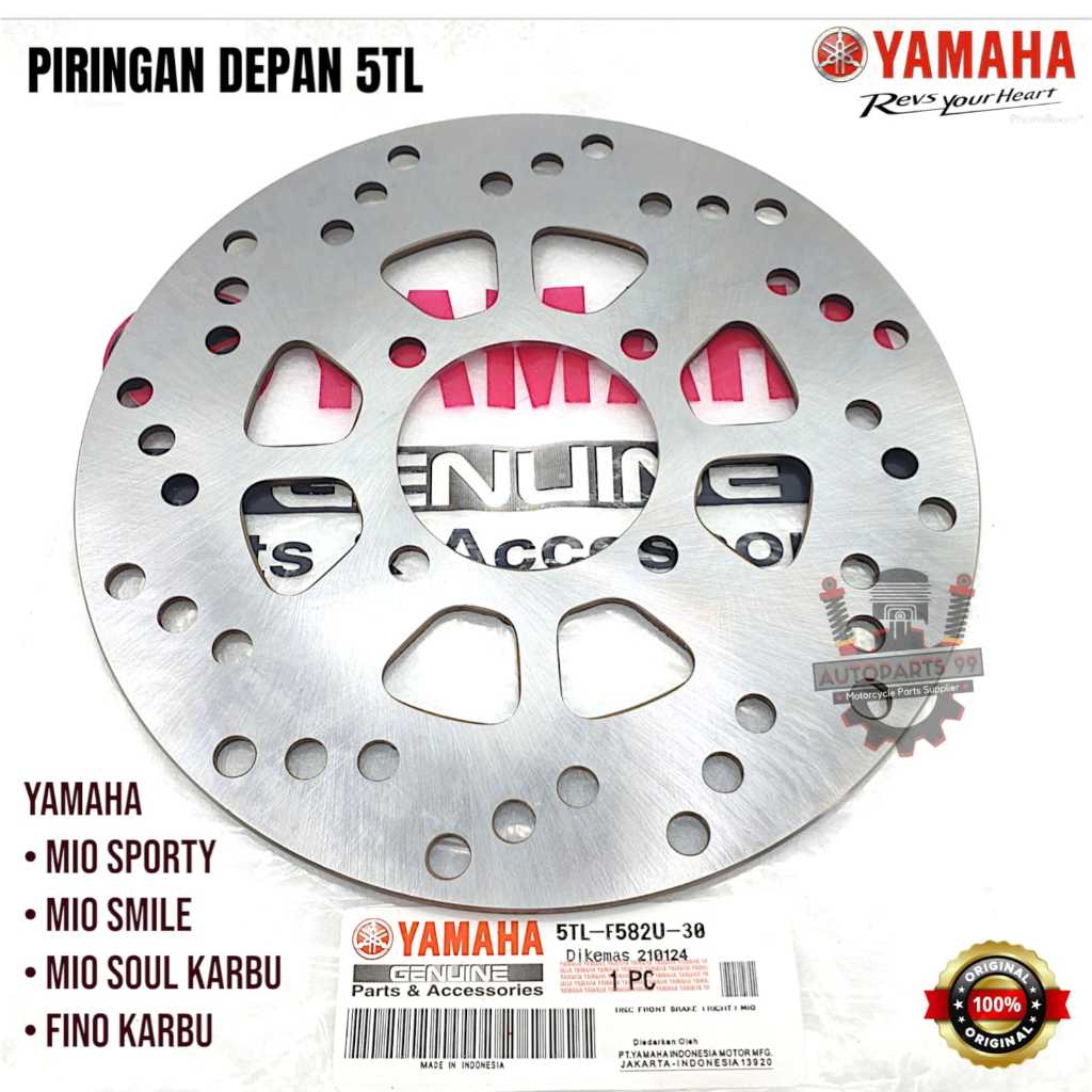 Jual Piringan Depan Yamaha Mio Sporty Smile Soul Karbu Fino Karbu Xeon ...