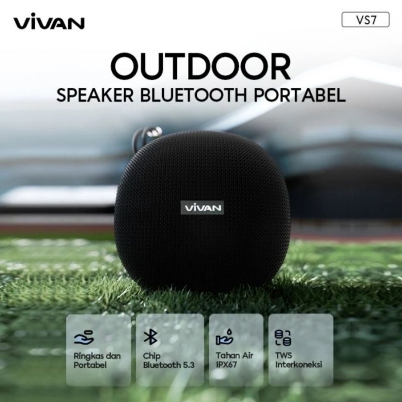 Jual Vivan Vs7 Mini Portable Bluetooth Speaker IP67 TWS Interkoneksi ...