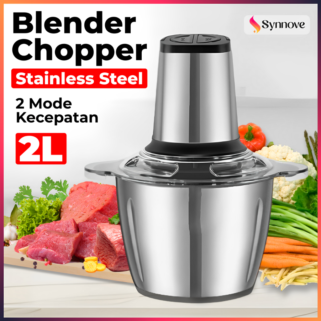 Jual Chopper Daging Dan Bumbu 2L Blender Bumbu Dapur Coper Penggiling ...