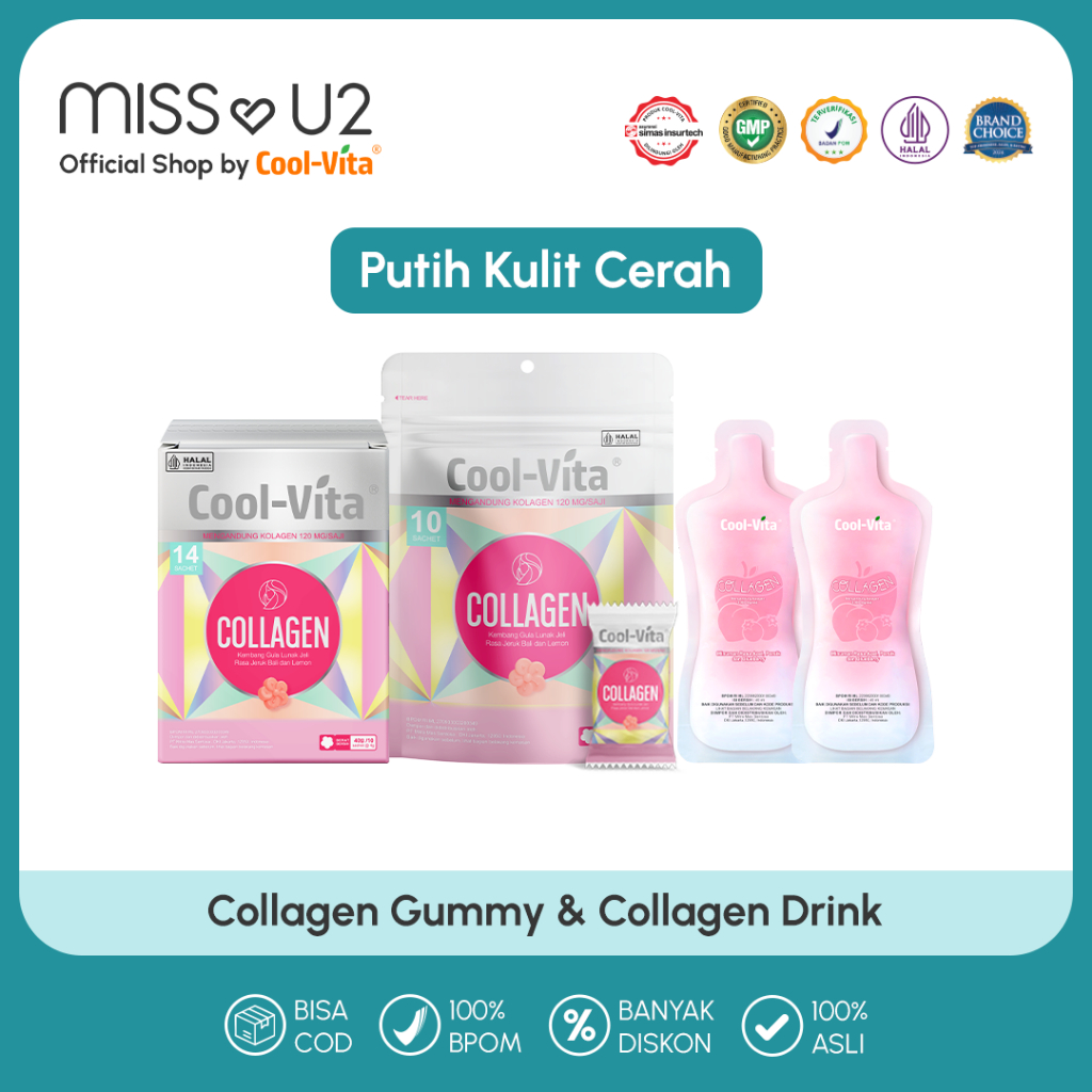 Jual Coolvita Bundling 1 Box Collagen Gummy + 1 Pouch Collagen Gummy ...