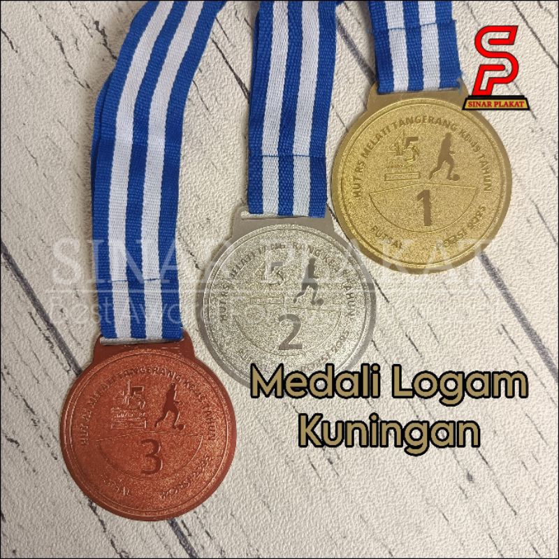 Jual Medali, Medali Kuningan Custom, Tali Standard, Tebal 0,8mm dan 1mm ...