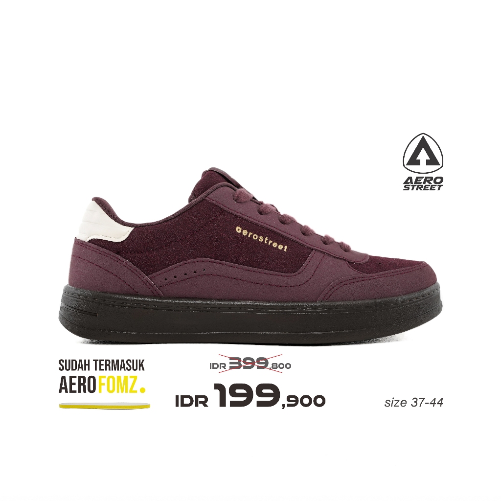 Jual Aerostreet 37-44 Austin Coklat Tua Maroon Tua Krem - Sepatu ...