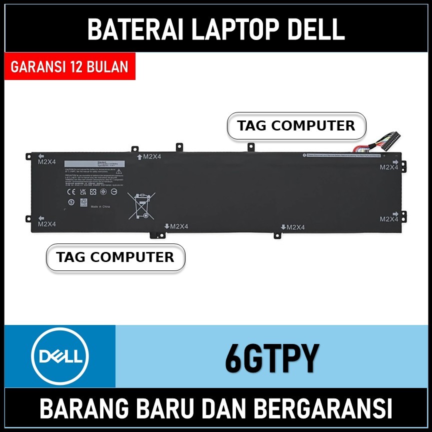 Jual BATERAI DELL INSPIRON 7590 7591 SERIES 6GTPY 97WH | Shopee Indonesia