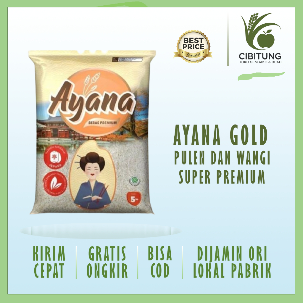 Jual AYANA - BERAS AYANA GOLD PREMIUM - BERAS PREMIUM - BERAS 5KG | Shopee Indonesia