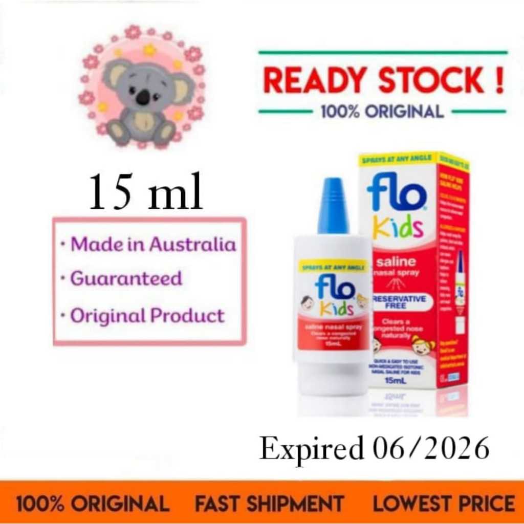 Jual Flo kids saline spray nasal spray anak semprotan hidung tersumbat ...