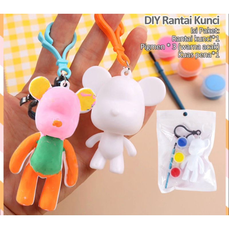 Jual Kit Gantungan Kunci DIY Beruang Cair: Warna Cat yang Menarik untuk ...