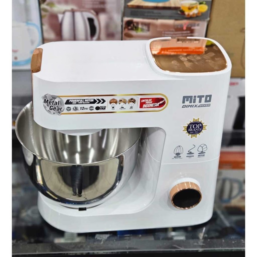 Jual Stand mixer MITO MX-600 WHITE Kapasitas 6L | Shopee Indonesia