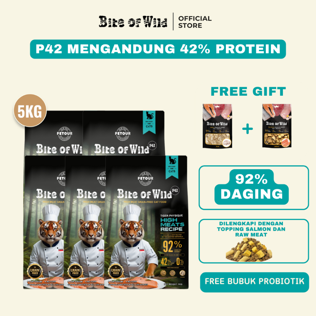 Jual Bite of Wild - Makanan Kucing Kering Catfood Grain free Kombo 5kg ...