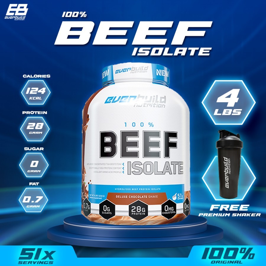 Jual Everbuild Beef Isolate Protein 4 lbs ever build iso 4lbs original ...