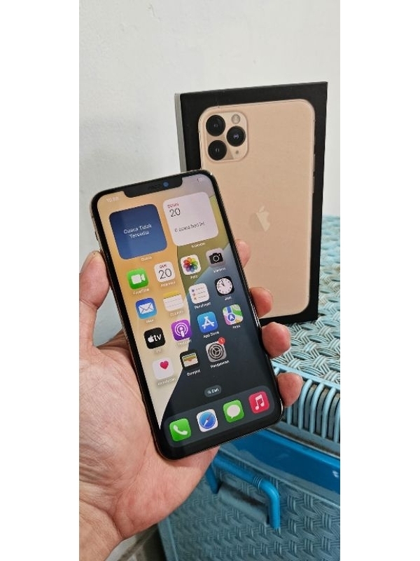 Jual IP 11 Pro Max 256gb Gold Fullset | Shopee Indonesia