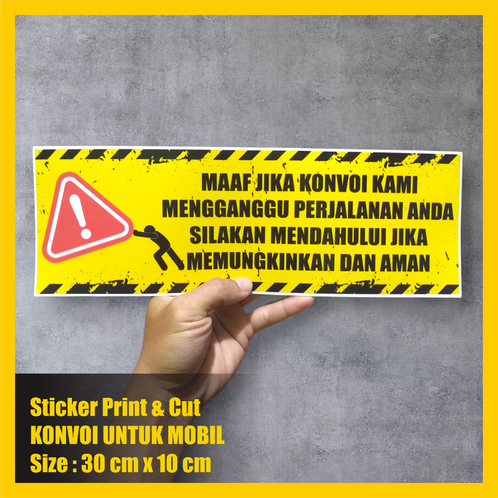 Jual Stiker Sign Konvoi Touring Mobil Stiker Komunitas stiker ...