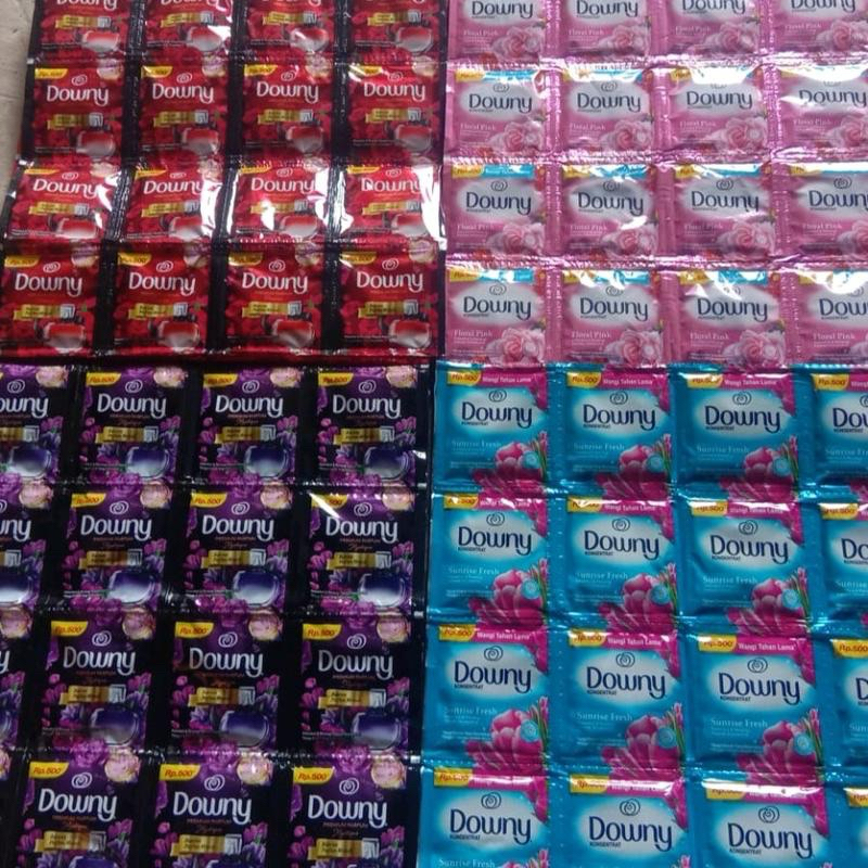 Jual Downy 500 Gope ukuran 8ml (1 renceng isi 12 sachet) (KEMASAN BARU, TERMURAH) All Varian ...