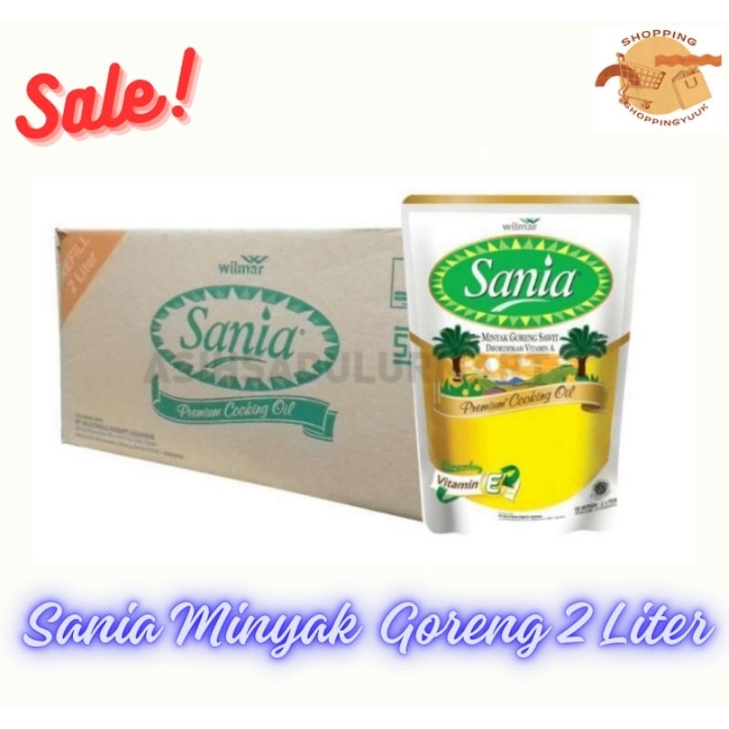 Jual Sania Minyak Goreng Premium 2 Liter (6 pcs/karton) | Shopee Indonesia