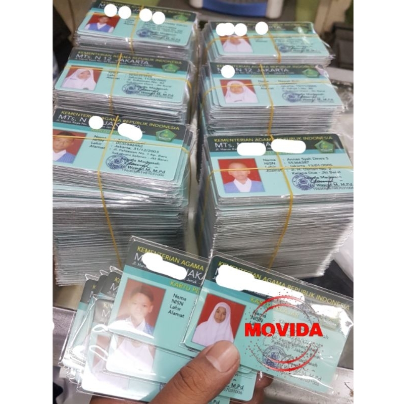 Jual CETAK ID CARD PVC LEBIH DARI 50 PCS / KARTU VISITOR / PELAJAR ...