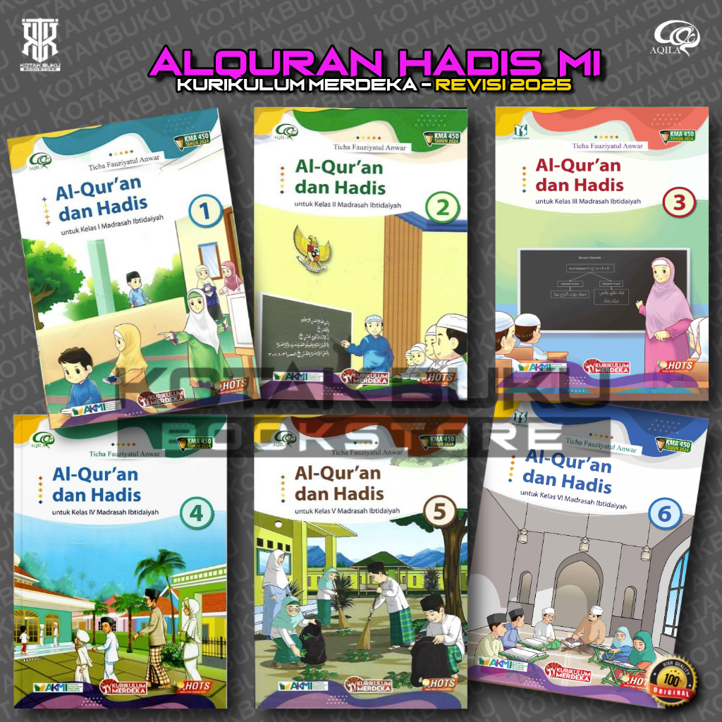 Jual Buku Alquran Hadis Kelas 1 2 3 4 5 6 MI Kurikulum Merdeka / Madrasah Ibtidaiyah / Qurdis SD ...