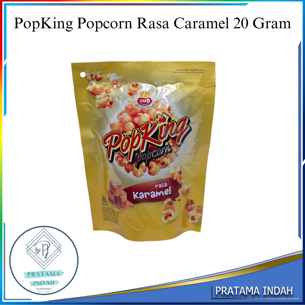 Jual Pop King Popcorn Karamel Isi 20 Gram - Snack Popcorn Caramel ...
