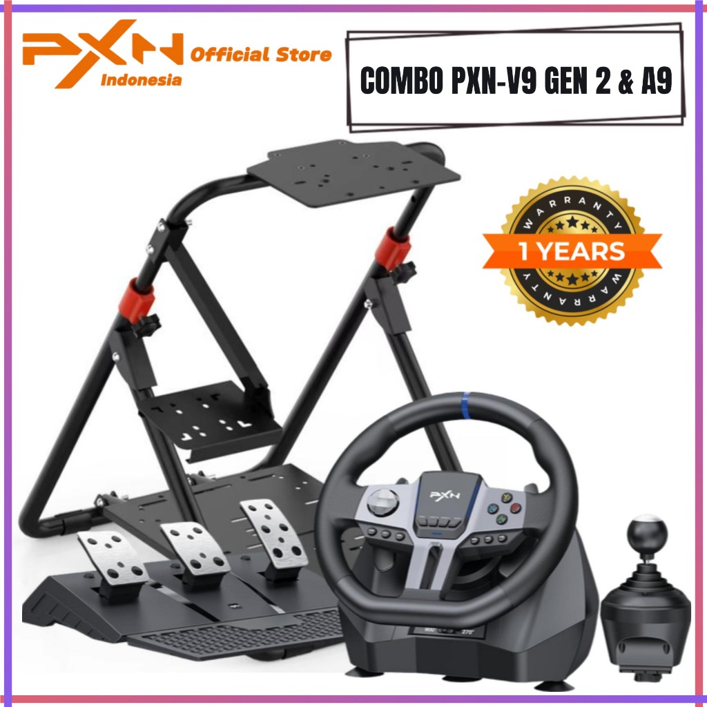Jual Combo PXN V9 GEN 2 and A9 Steering Wheel Stand | Shopee Indonesia