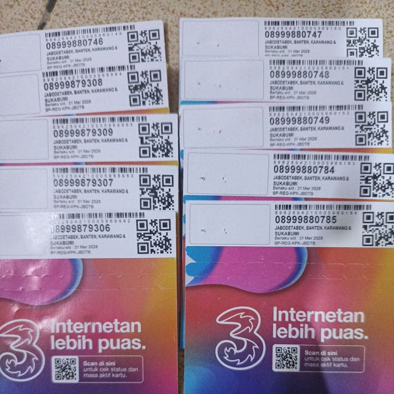 Jual PERDANA TRI PULSA 10RB | Shopee Indonesia