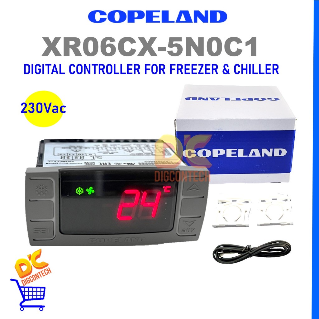Jual Copeland Dixell XR06CX Thermostat Controller XR06CX-5N0C1 + 1 NTC ...