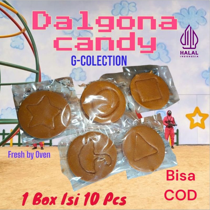 Jual Dalgona Candy Squid Game Permen Bulat Viral 1 Box Isi 10 Pcs ...