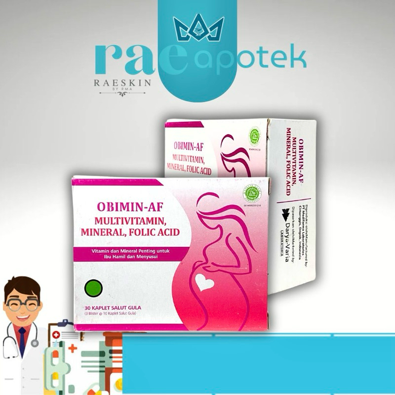 Jual Obimin AF 30 Tablet/Suplemen Kehamilan dan Menyusui/Multivitamin ...