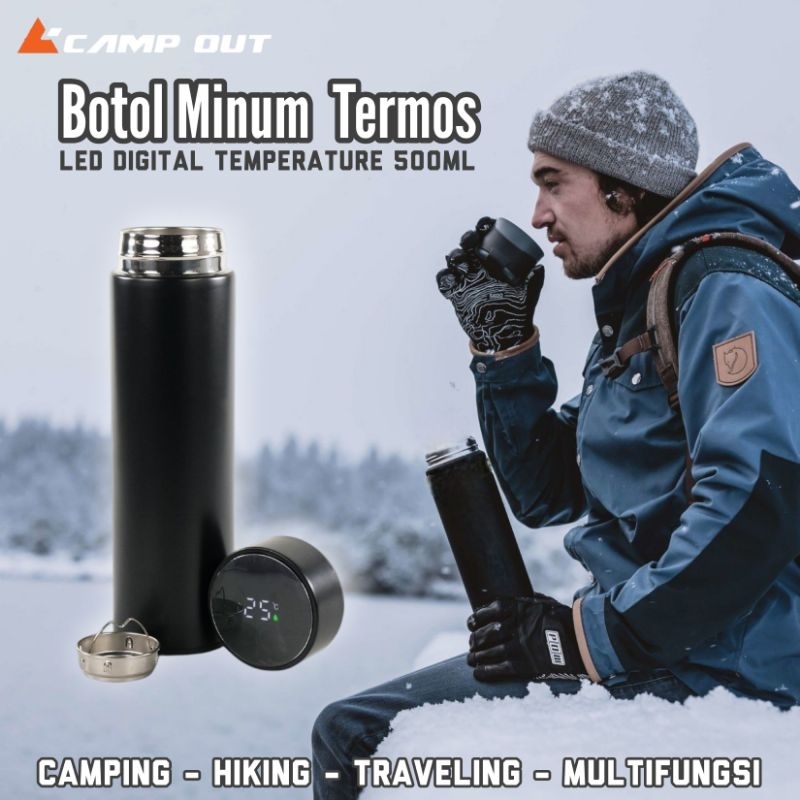 Jual Tumbler Stainless Steel Smart Led Suhu - Botol Minum Air Panas ...