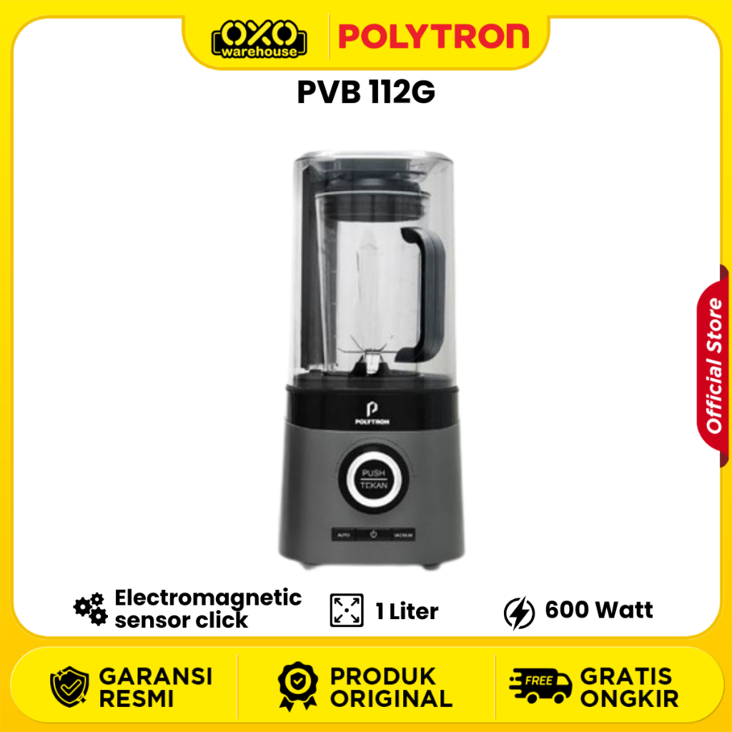 Jual POLYTRON Vacum Blender PVB 112G 1 Liter One Touch Button Garansi Resmi | Shopee Indonesia