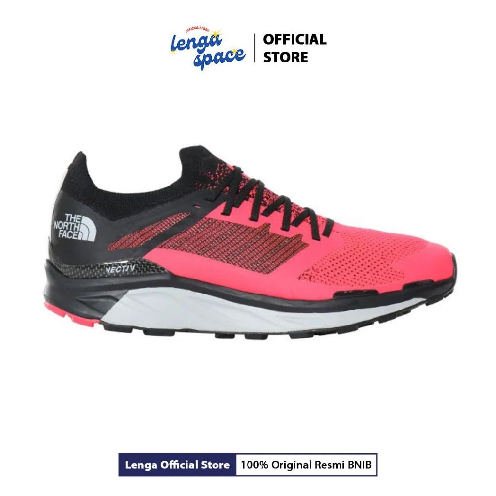 Jual Sepatu Outdoor Pria TNF Flight Vectiv Brilliant - Coral Black ...