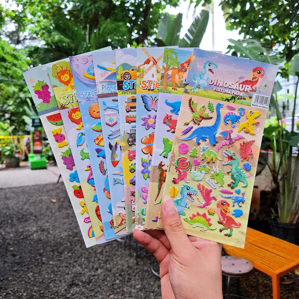 Jual Sticker Timbul Gambar Tempel Stiker Anak Karakter Buah dan Sayuran ...