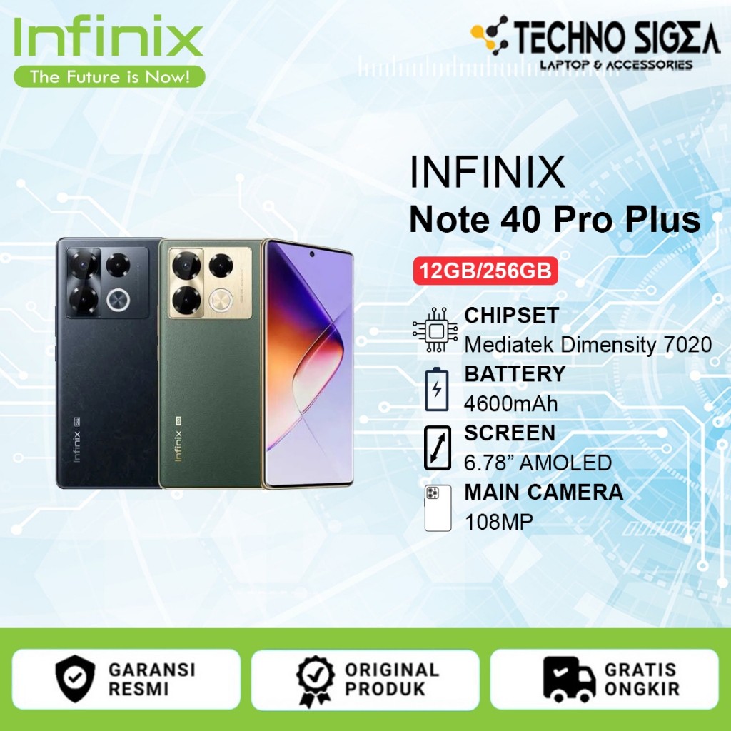 Jual INFINIX Note 40 Pro Plus 5G 12GB 256GB | Shopee Indonesia