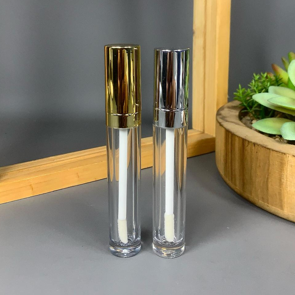 Jual Botol Lip Cream 4 Ml Round Cap Gold & Silver / Botol Lip Cream ...