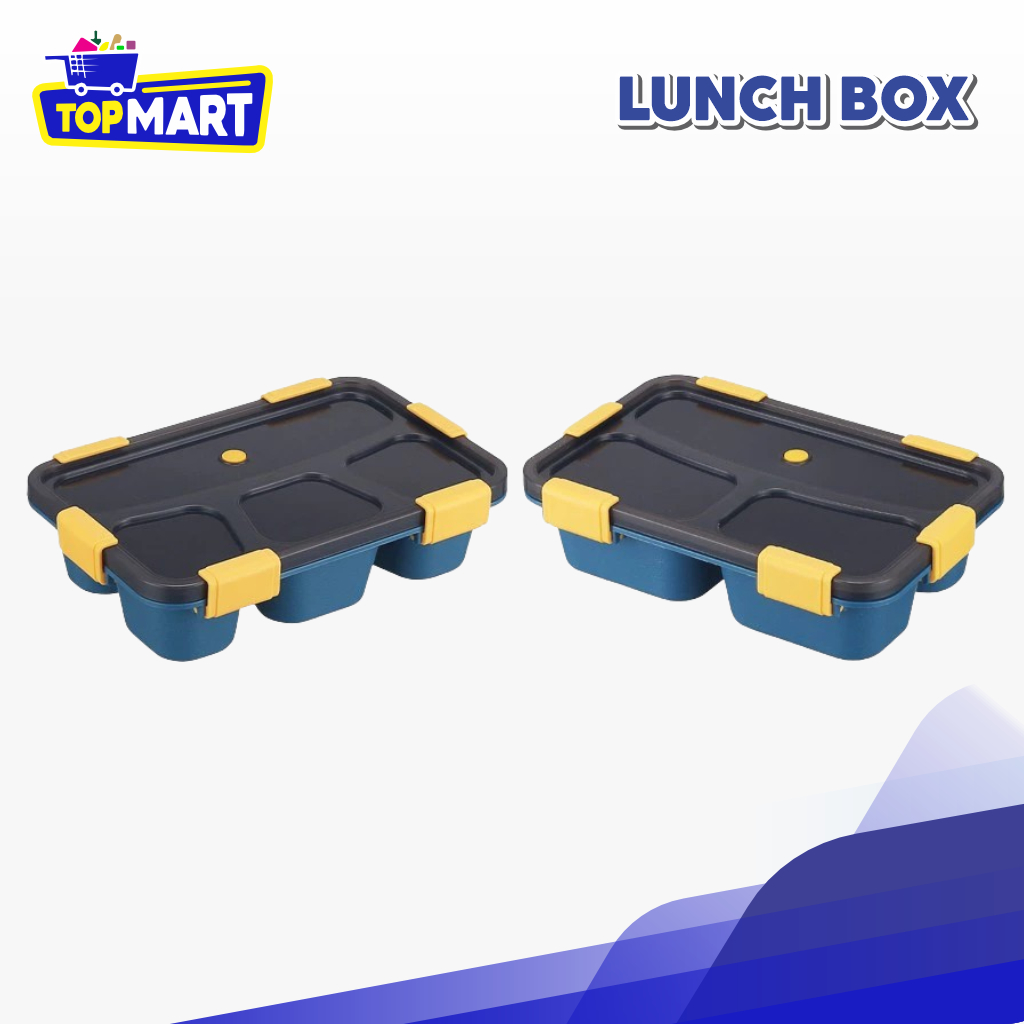 Jual TOPMART - Kotak Bekal Bersekat | Lunch Box | BPA Free | Anti Bocor ...