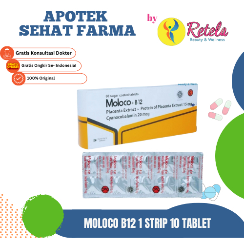 Jual MOLOCO B12 1 STRIP 10 TABLET | Shopee Indonesia
