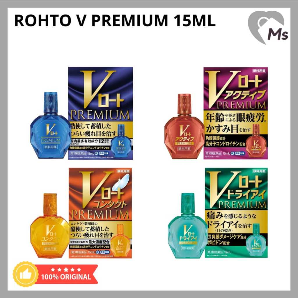Jual Rohto V premium 15ml-Tetes mata dewasa original japan | Shopee ...