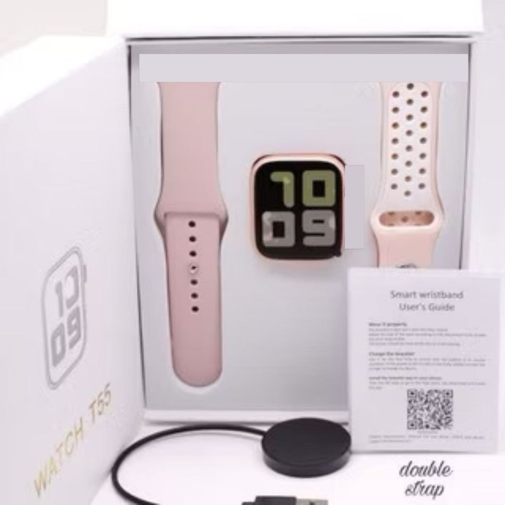 Jual Jam tangan SMARTWATCH T500 & T55 Double strap bisa telfon dan ...