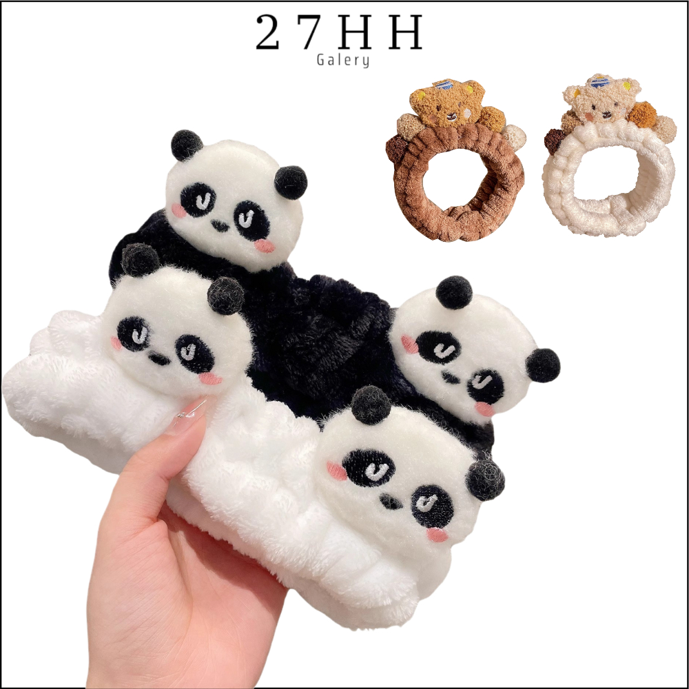 Jual 27HH HEADBAND KARAKTER BERUANG PANDA PREMIUM / BANDANA CUCI MUKA ...