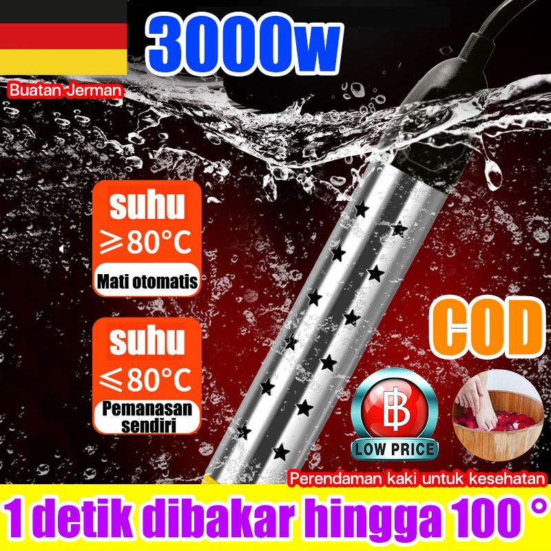 Jual 1 detik dibakar hingga 100 ° Pemanas Air Listrik 3000 Watt Water ...