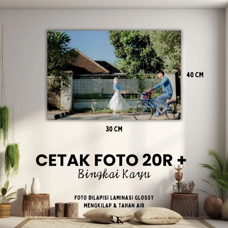 Jual CETAK FOTO 20R PLUS BINGKAI PAPAN MDF | Shopee Indonesia