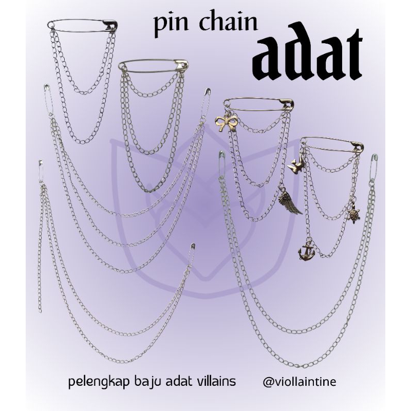 Jual [READY STOCK] Pin Chain Adat Villains Xdinary Heroes Band K-Band ...