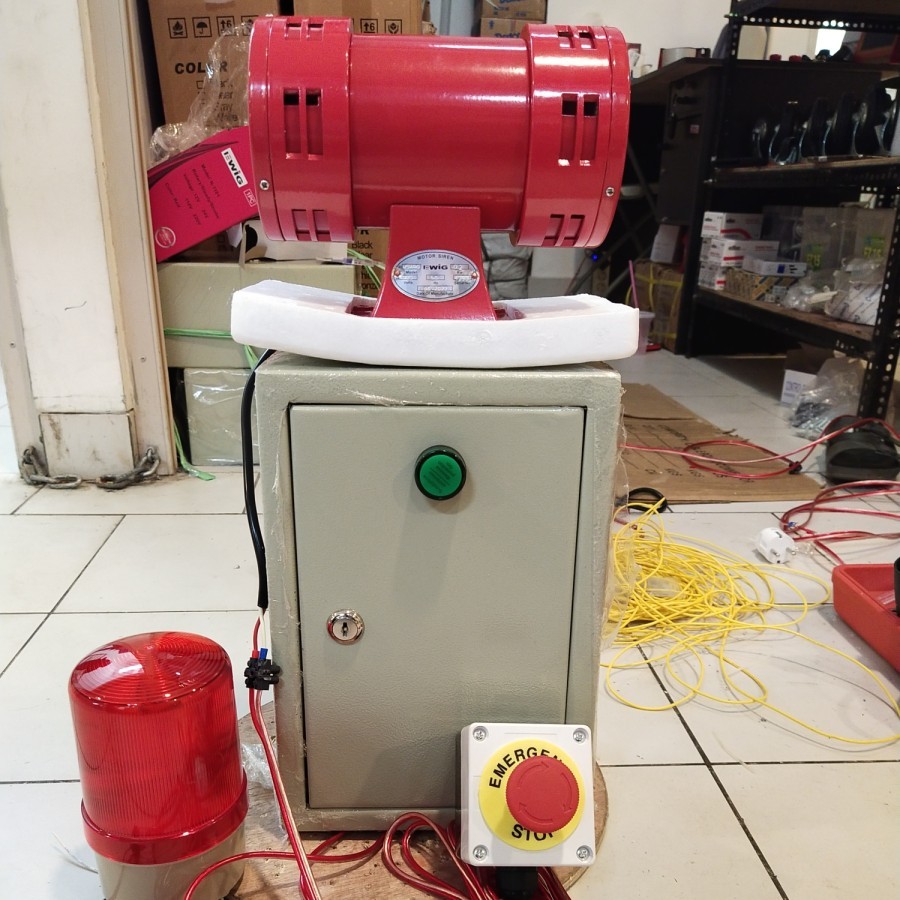 Jual sirine peringatan bahaya emergency panel timer fire alarm ms490 ...