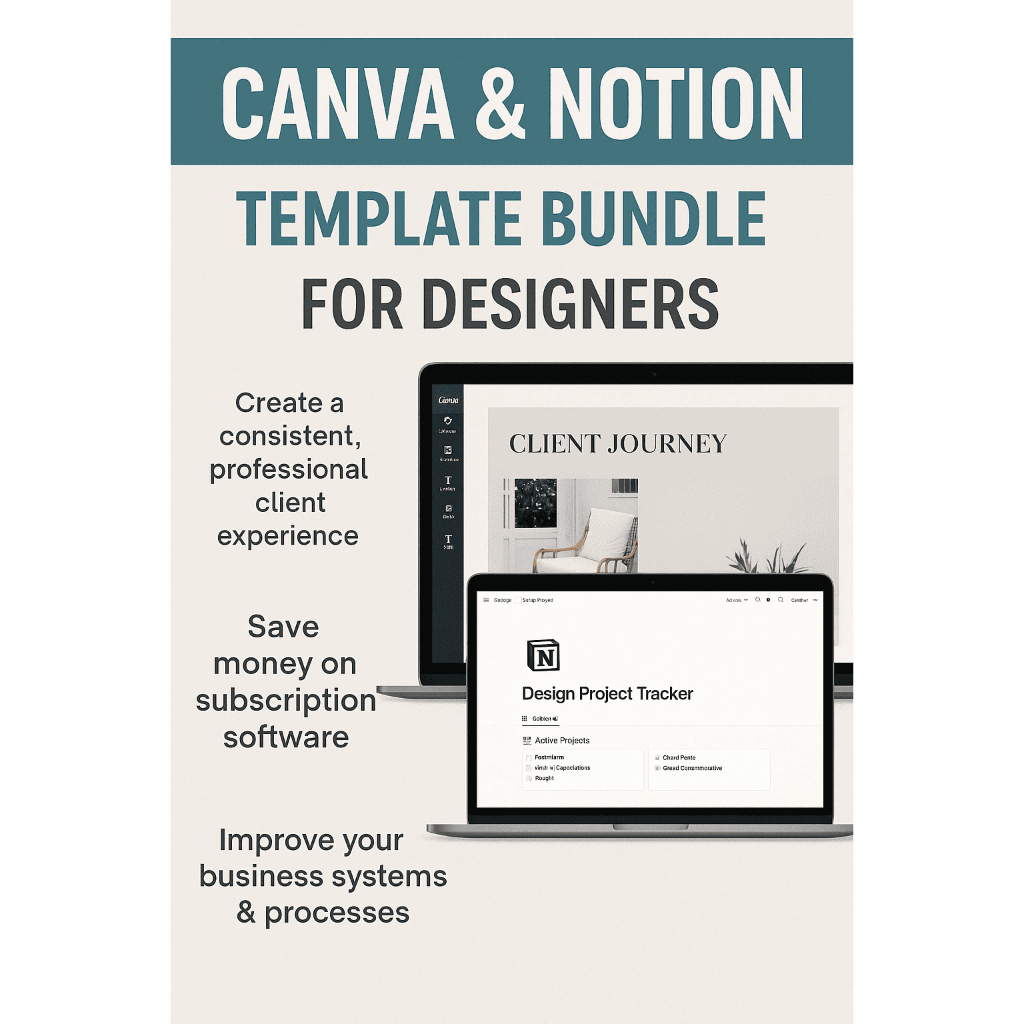 Jual Canva and Notion Template Bundle for Designers - Clare Le Roy ...
