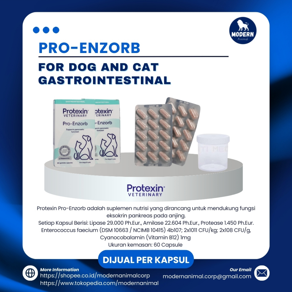 Jual Pro-enzorb for Dog and Cat (DIJUAL PER KAPSUL) | Shopee Indonesia