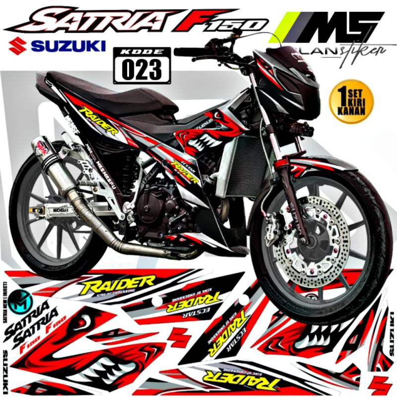 Jual Decal Sticker Striping Variasi Satria Fu Fi injeksi Raider R 150 ...