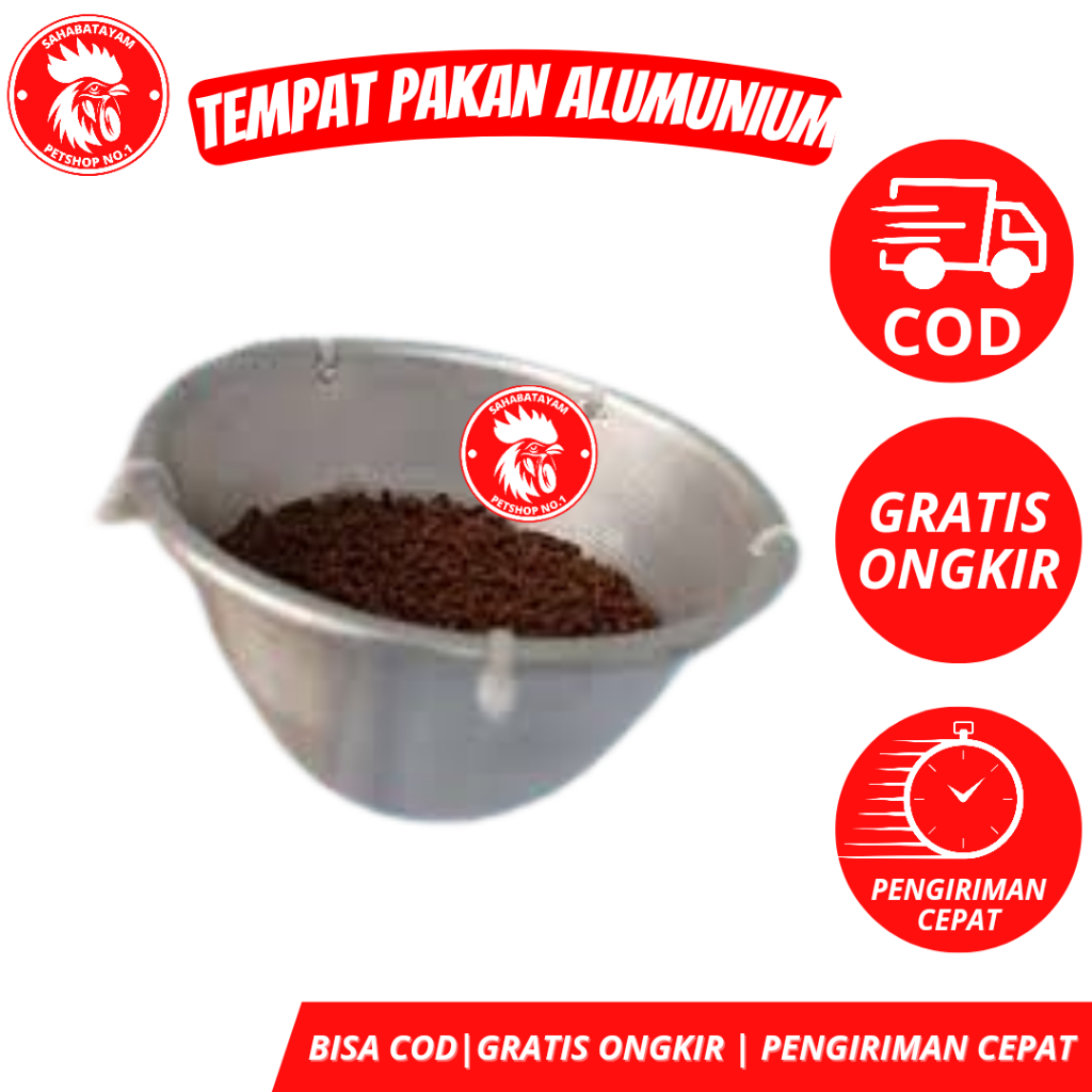 Jual Tempat Pakan Alumunium Wadah Pakan Ayam Tempat Pakan Ayam Bangkok ...