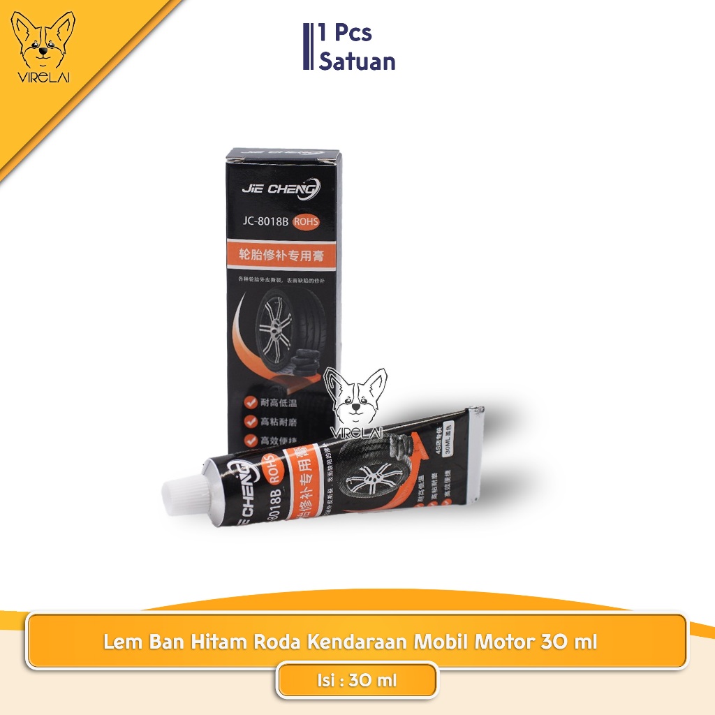 Jual Lem Ban Hitam Roda Kendaraan 30ml / Lem Ban Roda Kendaraan 30ml ...