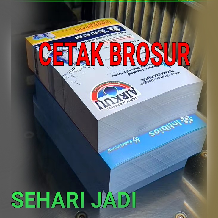 Jual Brosur A6, A5, A4, Cetak Murah 1 atau 2 Sisi 500 Pcs Leaflet, full Color, kertas art paper ...