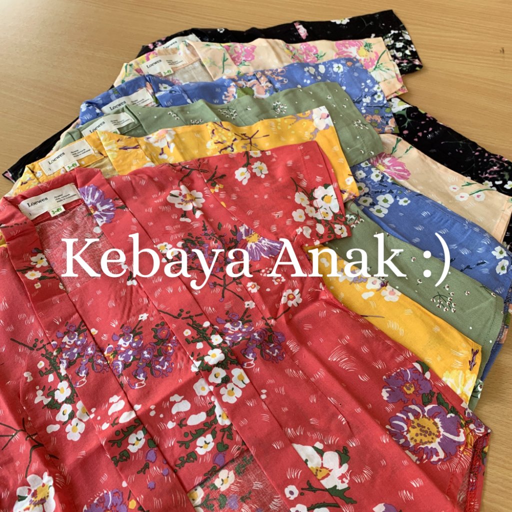 Jual Loewes KEBAYA ANAK KUTUBARU Atasan Bunga Kutu Baru Merah Kuning ...