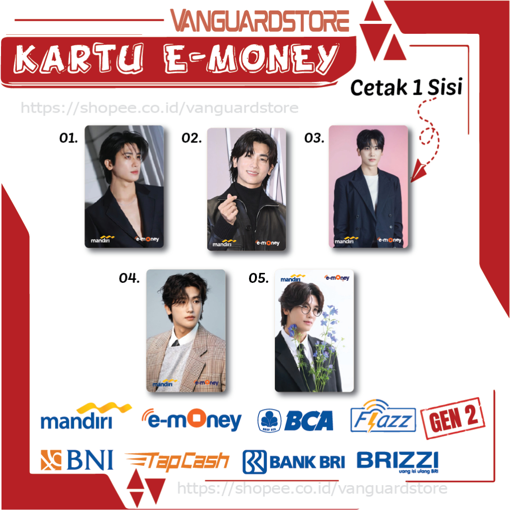 Jual KARTU E MONEY E TOLL ACTOR KOREA PARK HYUNG SIK EMONEY MANDIRI ...